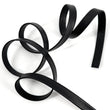 1/2 Inch Double Fold Black Nappa Lamb Trim | Ships after May 15