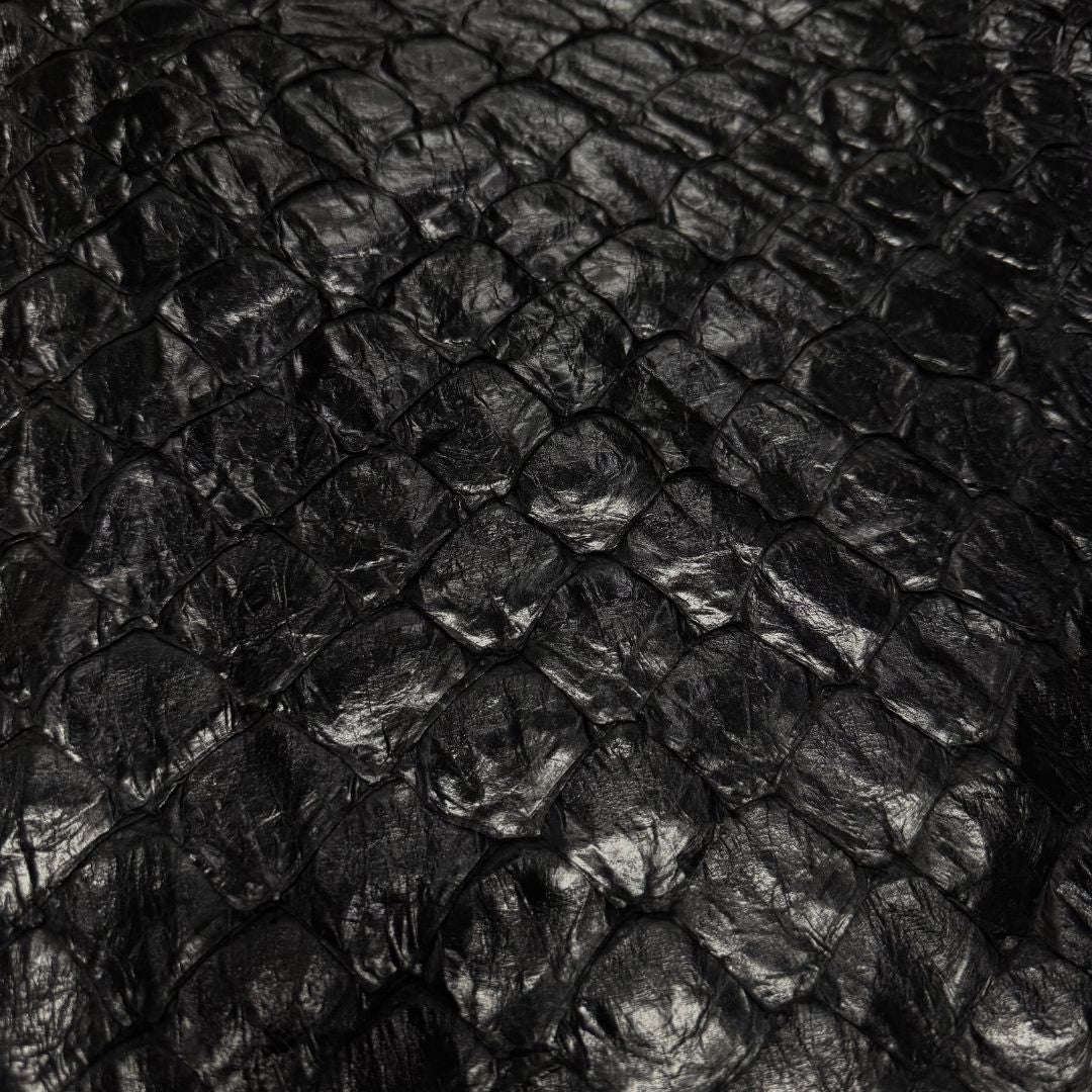 Premium Inverted Pirarucu Scale Leather – Exotic & Durable Fish Leather