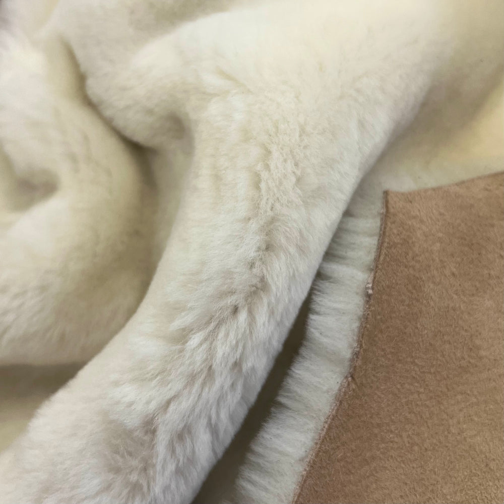 Sheared Short Wool Merino Genuine Shearling Hide